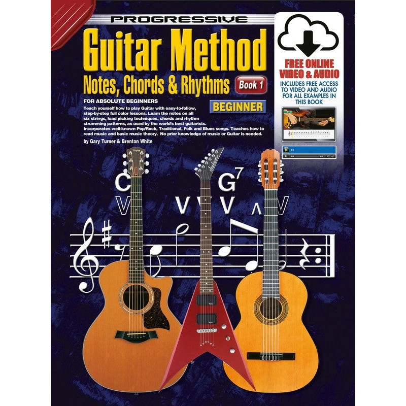 Progressive Guitar Method Notes Chords and Rhythms - Drum, Acoustic ...